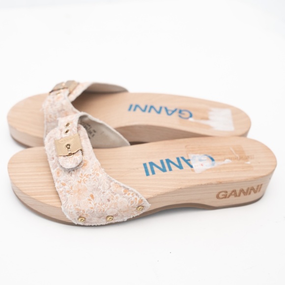 Ganni | Shoes | Ganni X Scholl New Pescura Heel Wooden Clogs | Poshmark